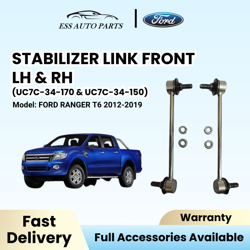ESS Ford Ranger T6 2012-2019 Stabilizer Link Front LH & RH (UC7C-34-170 ...