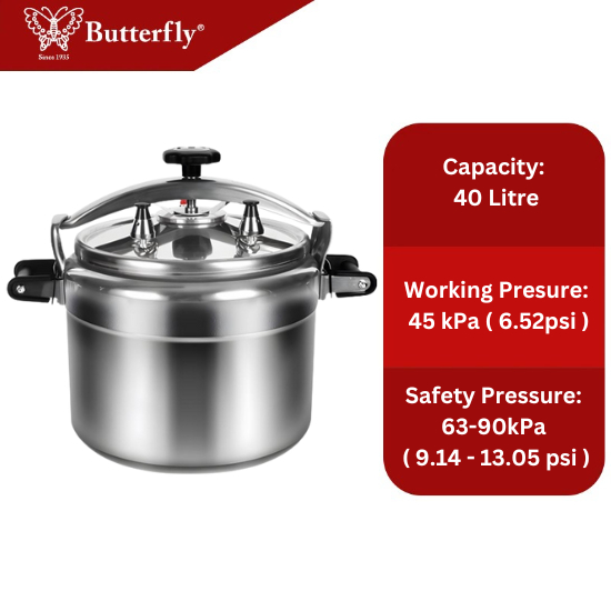 Butterfly Commercial Pressure Cooker 40L - BPC-40A | Shopee Malaysia