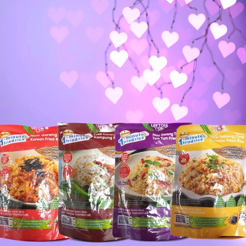 Bentoree 1-Minute Ready-to-Eat Fried Rice – Chinese, Korean, Tom Yum ...