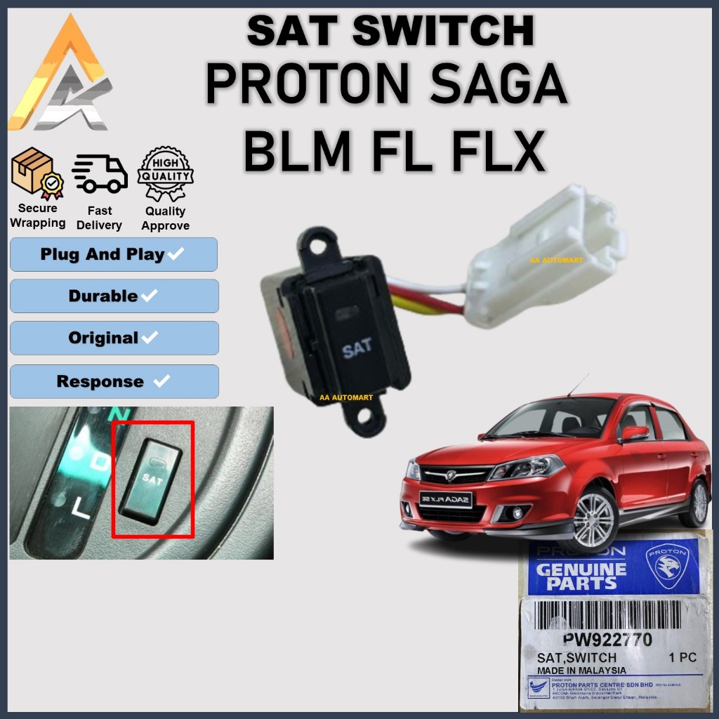 Warranty Original PROTON SAGA FLX GEAR LEVER CONTROL SAT SWITCH ...