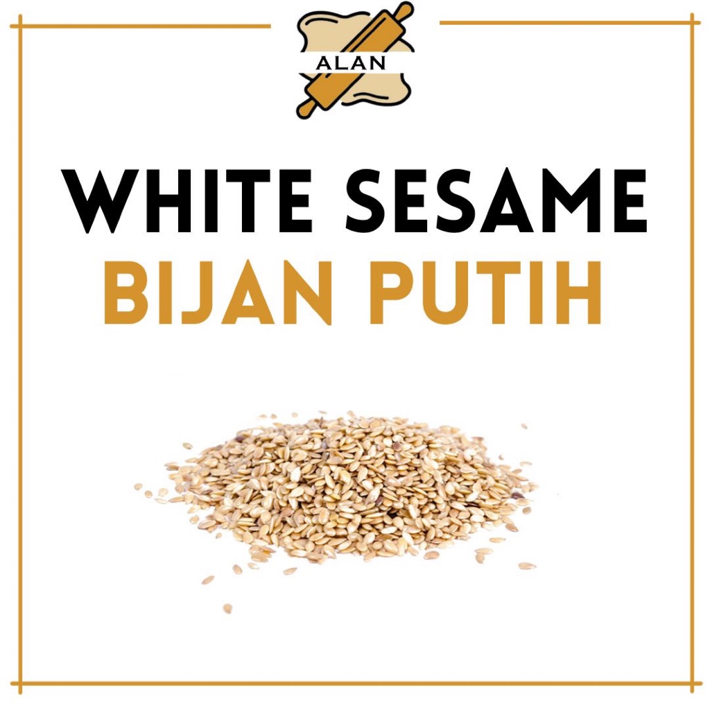 BIJAN PUTIH | WHITE SESAME | 白芝麻 | Shopee Malaysia