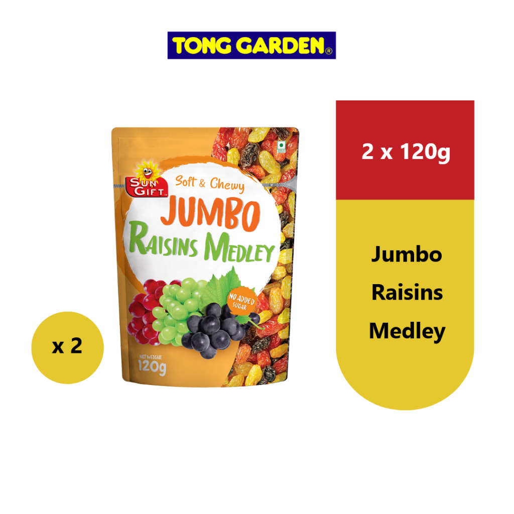 SUNGIFT Jumbo Medley Raisin 120g x 2 packets | Shopee Malaysia
