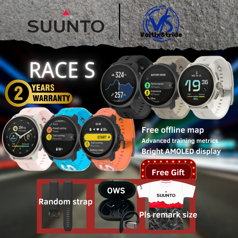 Suunto Race S AMOLED Ultimate Performance Watch GPS Map Racing ...