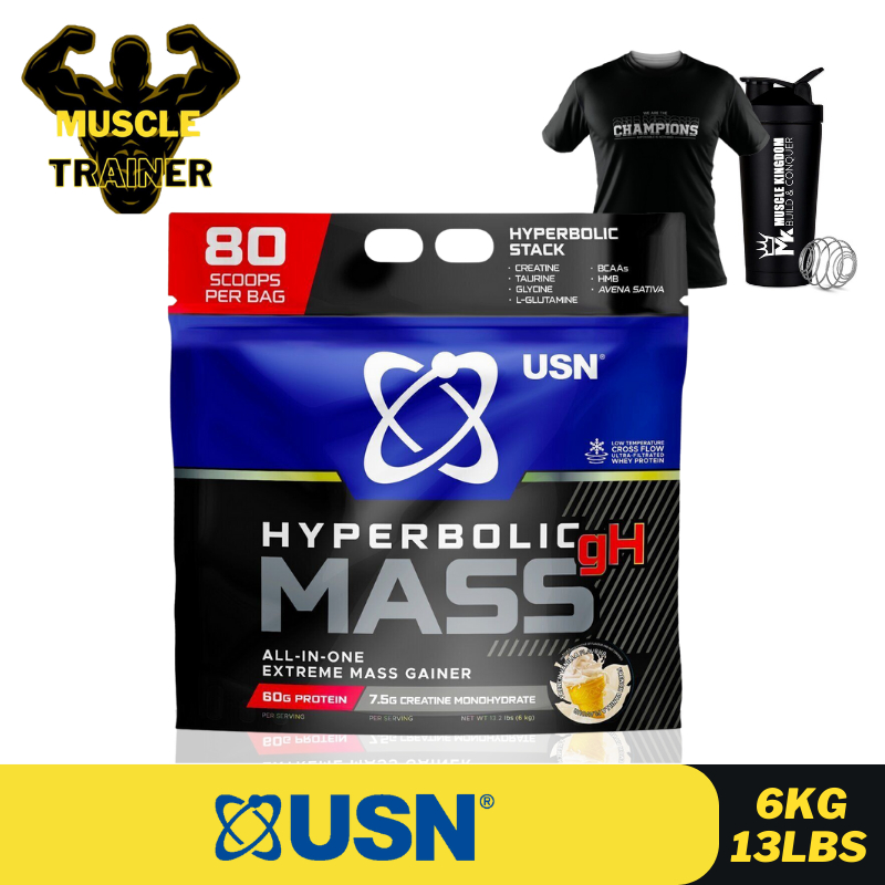 USN Hyperbolic Mass gH Extreme Weight Gainer Protein Mass Protein Susu ...