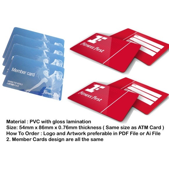 PVC Pre-printed Card or Member Cards ( Print in Bulk ) | Shopee Malaysia