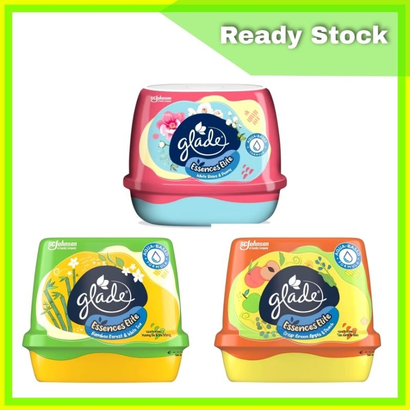 EXP 1/2026 Glade Essences Elite Scented Gel Green Apple Peach White ...