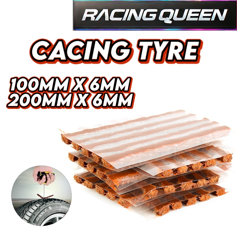(1 SET 5 PCS) CACING TAYAR TYRE TIRE TUBELESS REPAIR KIT SEAL STRIP ...