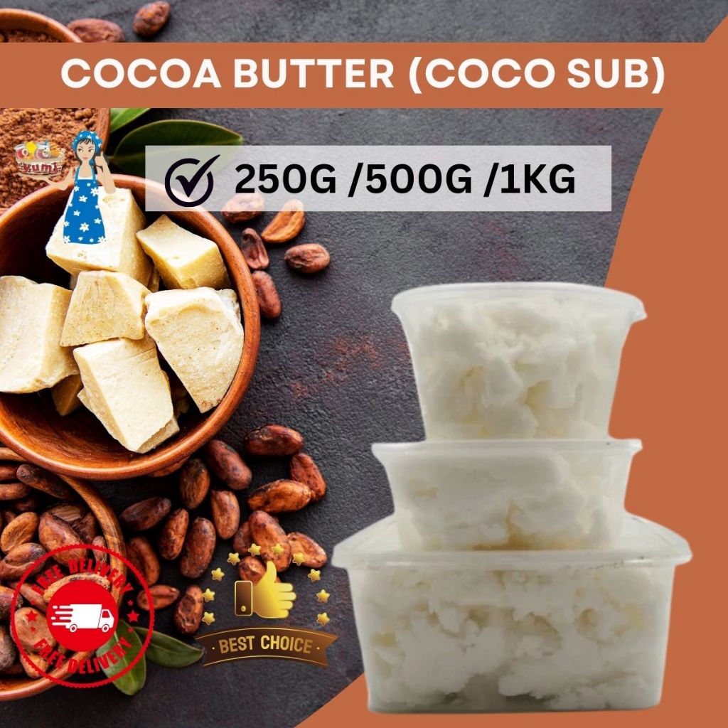 [READY STOCK] COCOA BUTTER (COCO SUB) -250G / 500G / 1KG | Shopee Malaysia