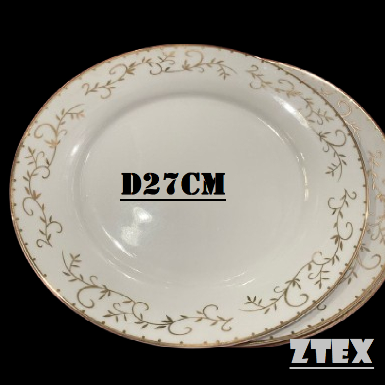 🔥Ready Stock🔥 Pinggan Makan/Elegant White Porcelain Plates/Dinner ...