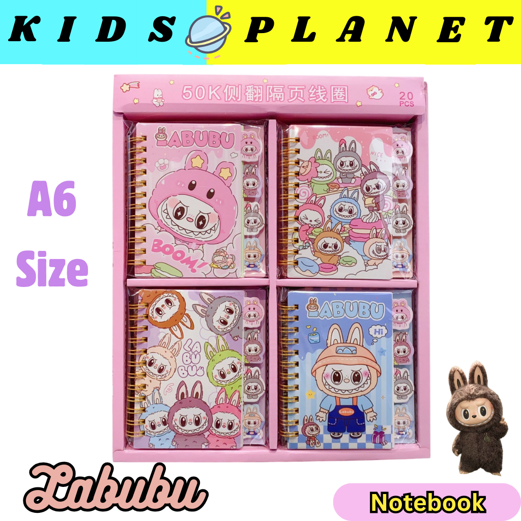 Notebook | Labubu mini A6 size notebook children kids school memo gift ...