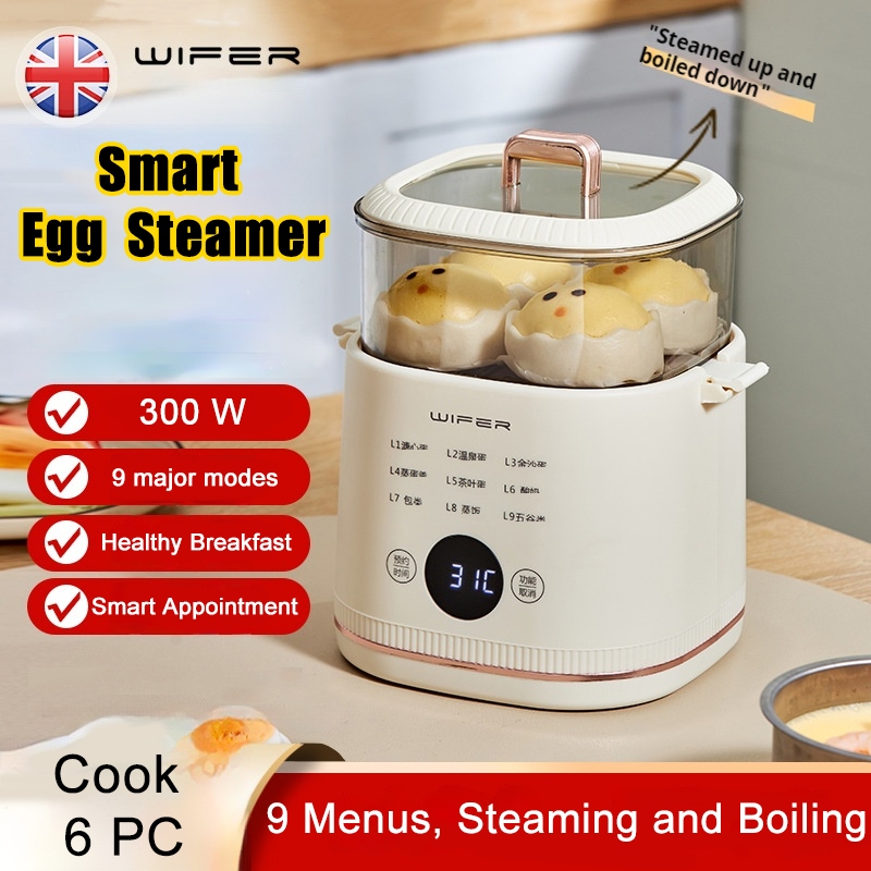 Smart egg steamer,egg cooker,soft-boiled egg,hot spring egg,multi ...