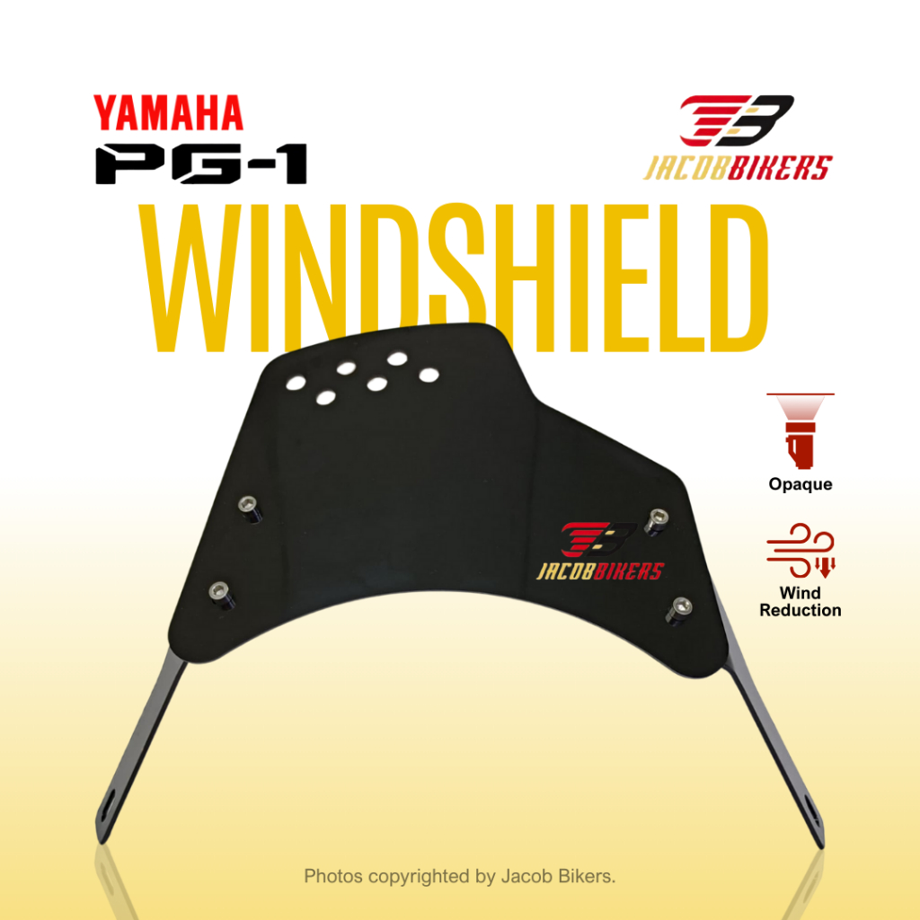 Yamaha PG-1 PG1 PG 1 Windshield Visor Reflector Cover Black Opaque Not ...