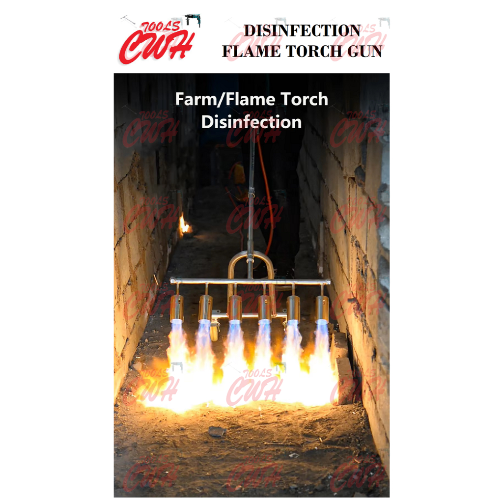 FARM LIVESTOCK DISINFECTION TORCH FLAME GUN BUTANE BURNER FIRE MAKER ...