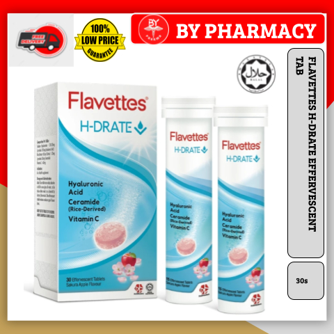 [30s foc 30s] Exp: 11/25 Flavettes Effervescent H-drate (30's) | Shopee ...