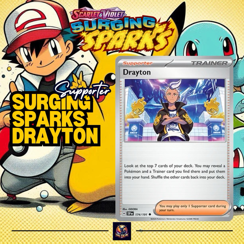 Pokemon TCG Drayton 174/191 Surging Sparks | Shopee Malaysia