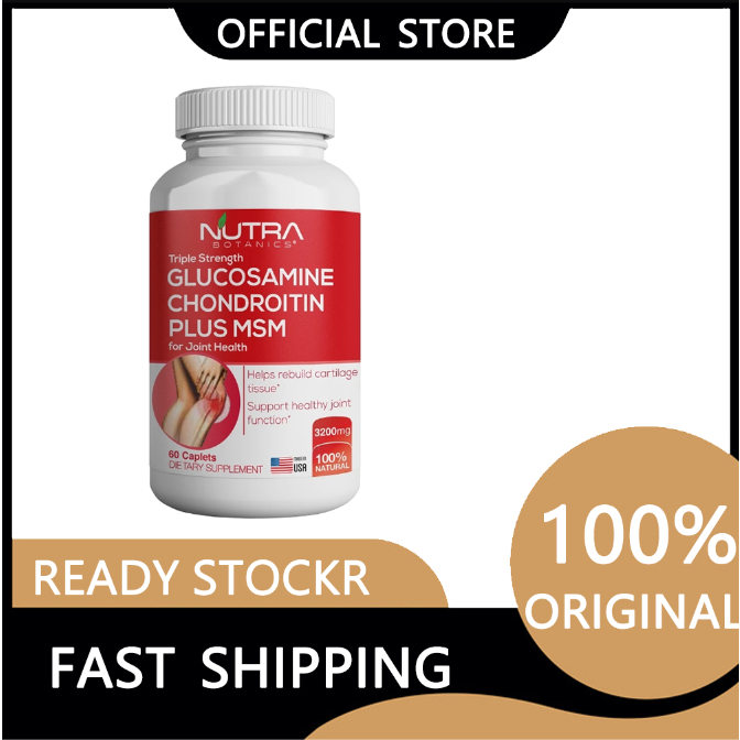 (Buy 2 get 1 free)Nutra Botanics Glucosamine Chondroitin PLUS MSM Ready ...