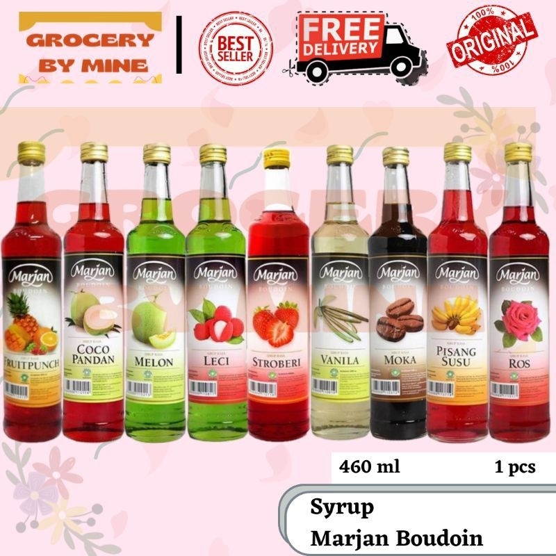 Sirup Marjan Boudoin Rasa Buah-buahan kemasan 460ml. | Shopee Malaysia