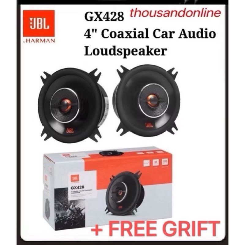 GX Series GX428 4" 2 Way Car Speaker 105 Watts peak power 4 inch Spk ...