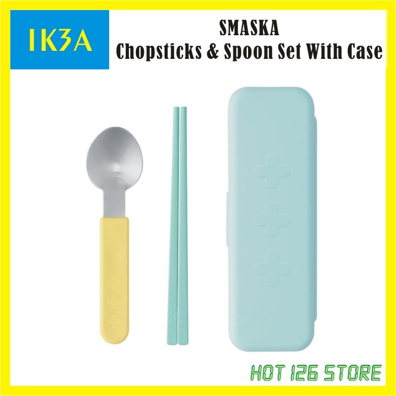 IKEA SMASKA Chopsticks and Spoon Set With Case | Shopee Malaysia