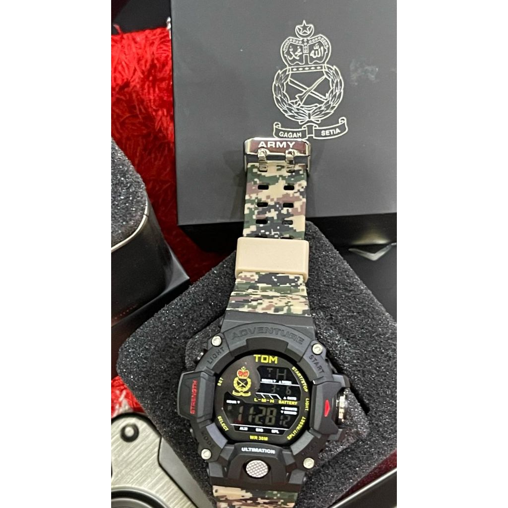 ORIGINAL JAM SUBMARINE TDM TENTERA DARAT CELORENG DIGITAL JNR 2401 ...