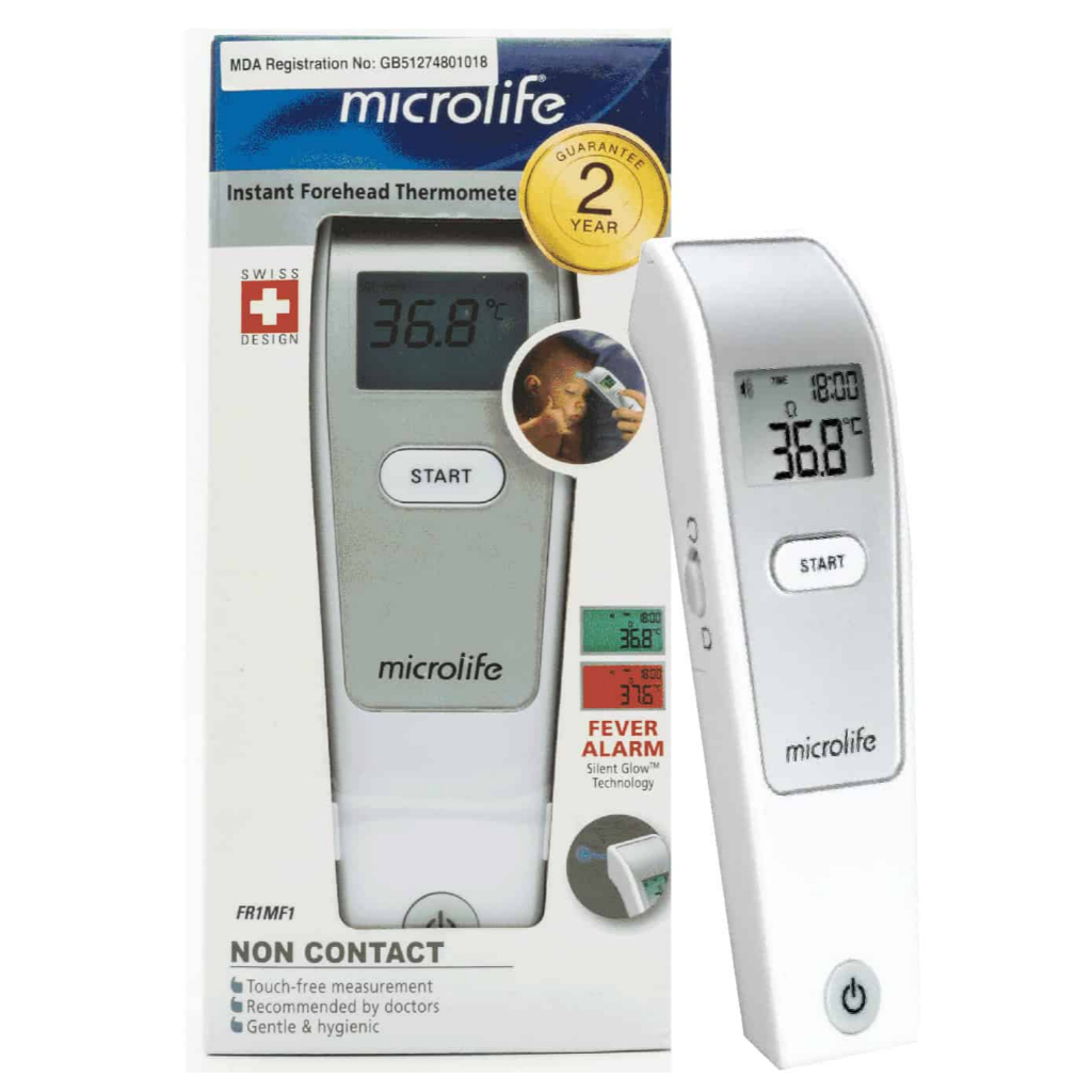 MICROLIFE Digital Infrared Thermometer Forehead Body Thermometer- Check ...