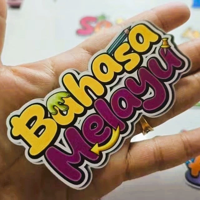 BESAR! STICKER SUBJEK 11 DESIGN DOODLE UNTUK MURID TAMPAL DI FILE 10CM ...