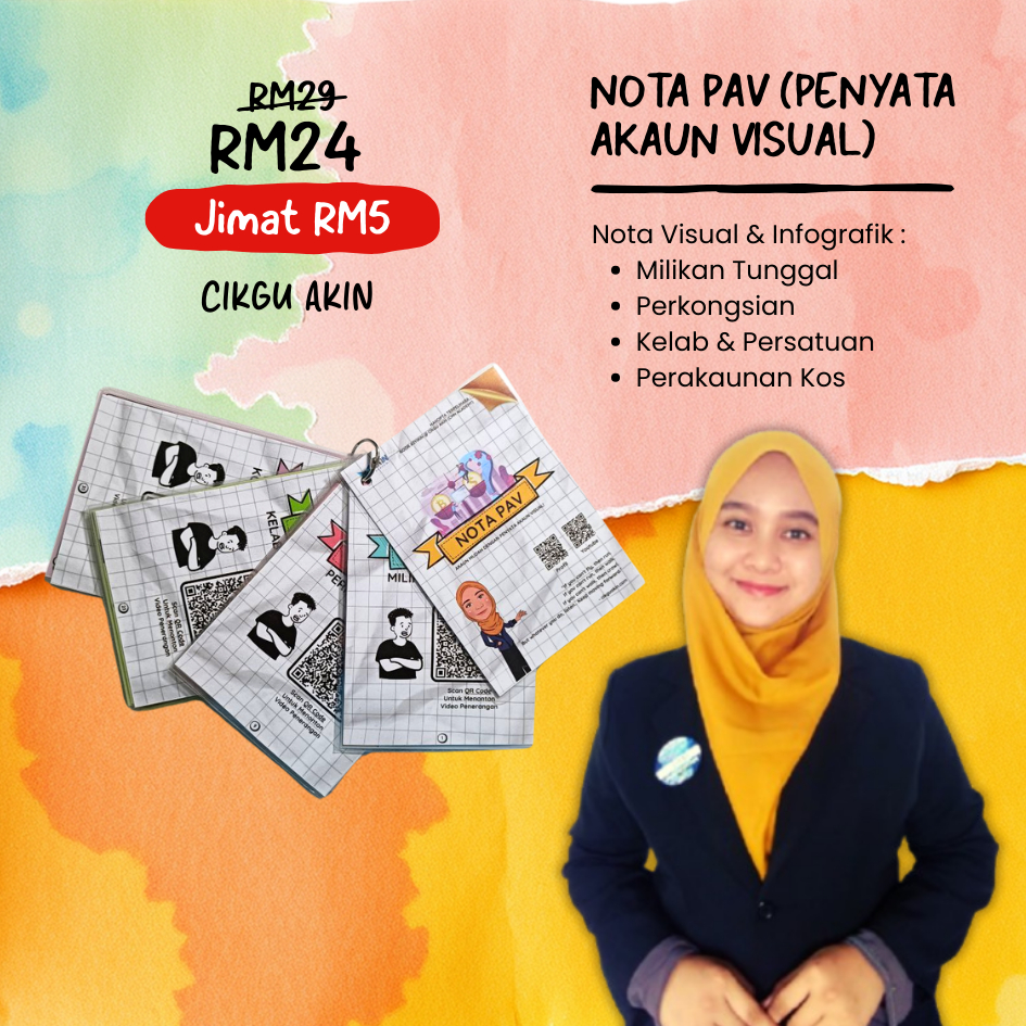 NOTA PAV (Penyata Akaun Visual) Nota Prinsip Akaun | Bahan Mengajar ...