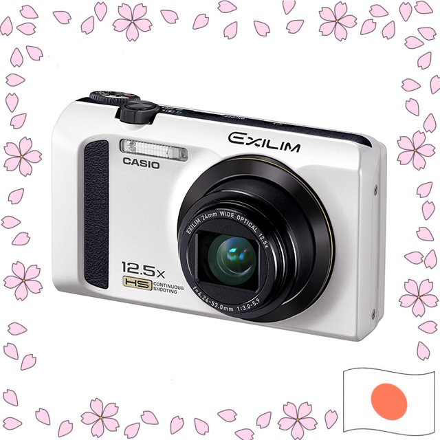 CASIO High-Speed Digital Camera EXILIM 16.1MP 12.5x Optical Zoom White ...