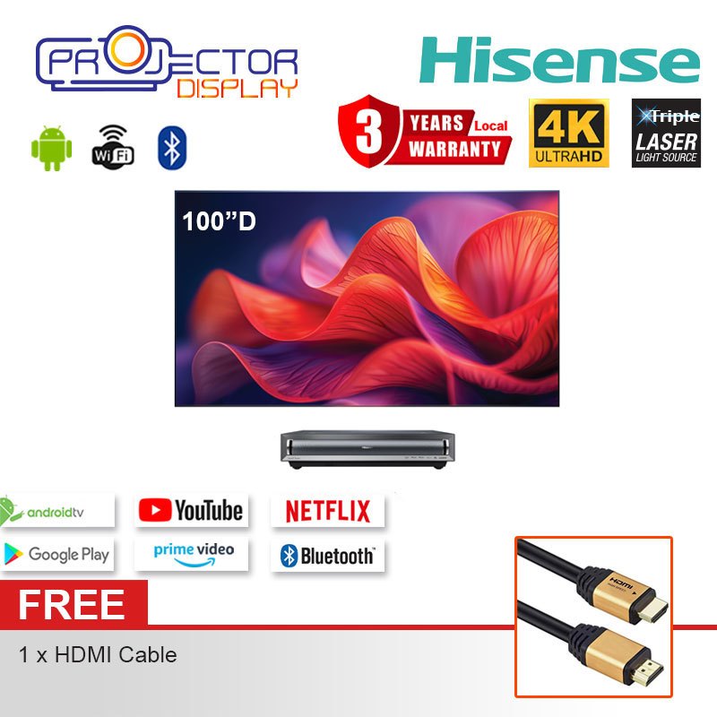 Hisense Laser Cinema PX3-PRO TriChroma Ultra Short Smart Android ...
