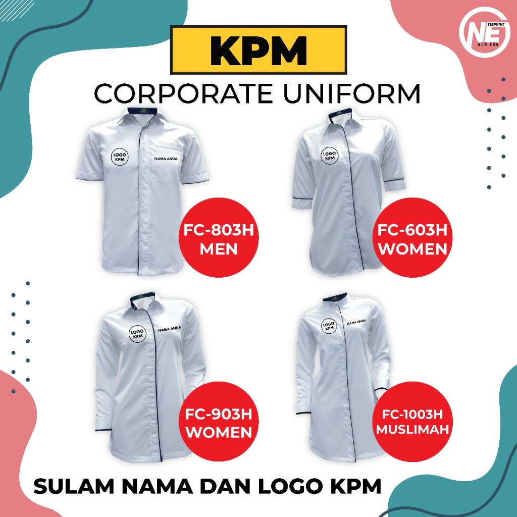 BAJU KORPORAT KPM PEREMPUAN - FREE SULAM LOGO DAN NAMA | Shopee Malaysia