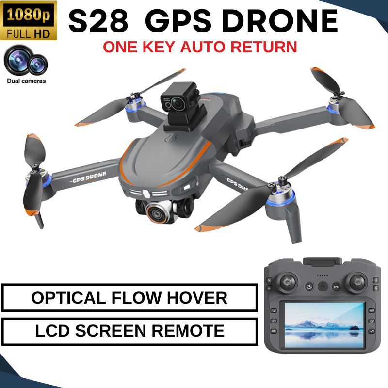 S28 GPS RC Drone With Dual Camera Dron Drones Deron Control GPS 3KM ...