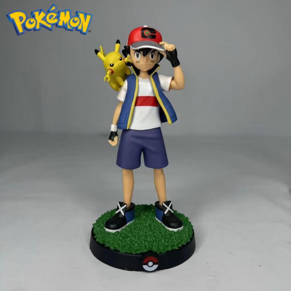 Pokemon Ash Ketchum with Pikachu on Shoulder 18cm Action Figure ...
