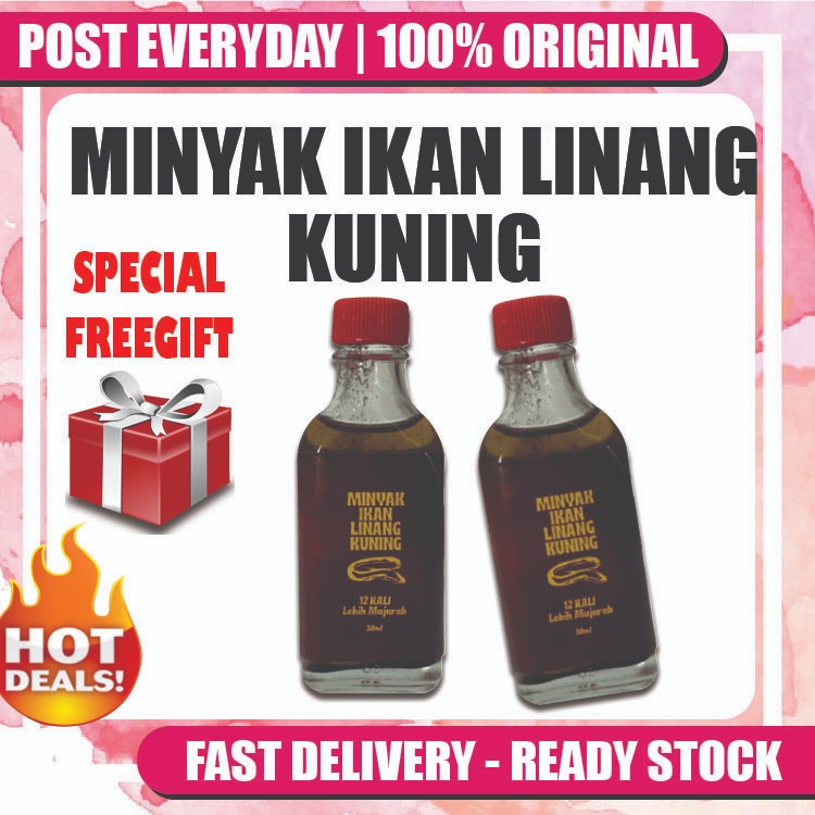 Minyak Ikan Linang Kuning Original Hq [FREE GIFT] | Shopee Malaysia