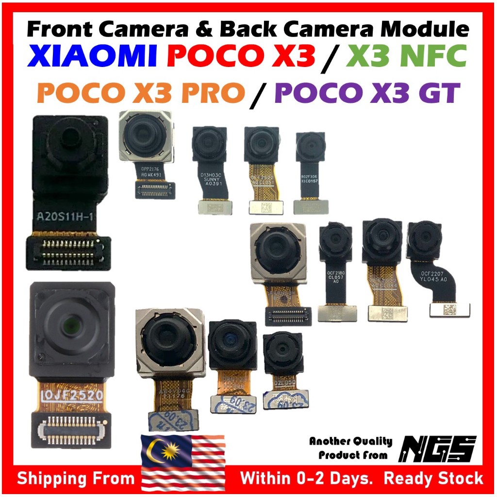 Front & Back Camera Module For XIAOMI Poco X3 / Poco X3 NFC / Poco X3 ...