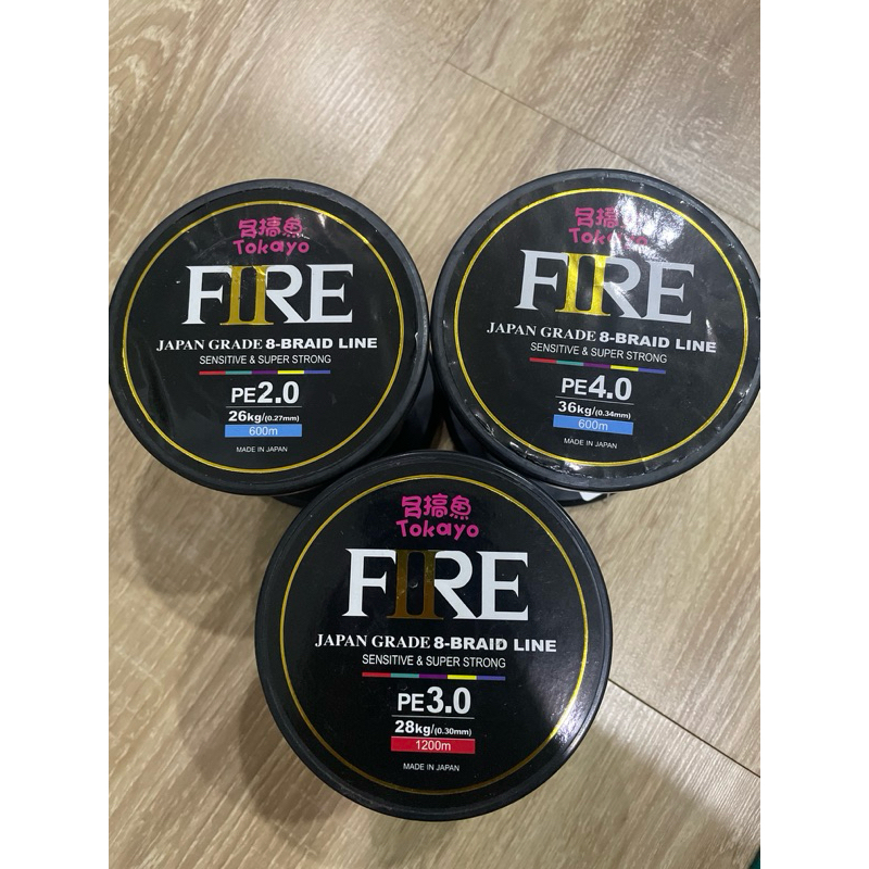 Tokayo Braided Fire PE line Fishing Line( PE2, PE3 & PE4) | Shopee Malaysia