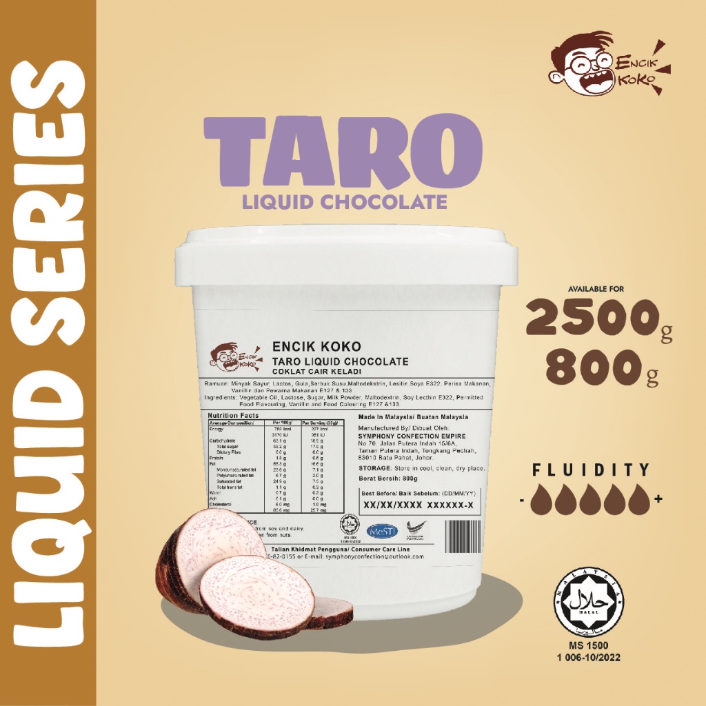 TARO ( Yam / Keladi ) LIQUID CHOCOLATE / TOPPING | Shopee Malaysia