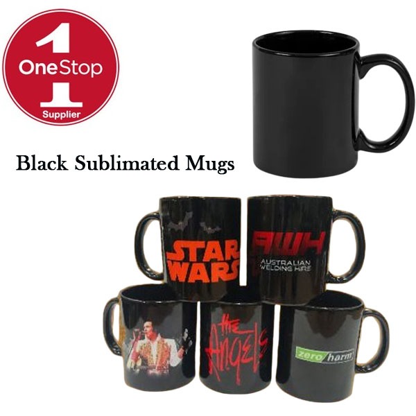 Black Sublimated Mugs | Shopee Malaysia