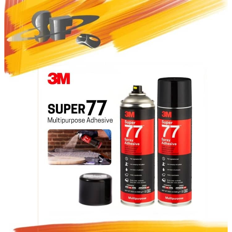 ORIGINAL 3M SUPER 77 MULTI PURPOSE SPRAY ADHESIVE , 375G, MADE IN USA ...
