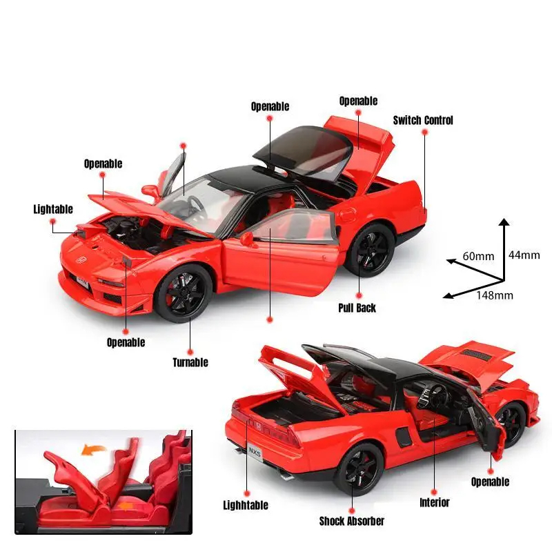 1:32 Honda Acura NSX NA1 JDM Racing Toy Car For Kid Diecast Vehicle ...