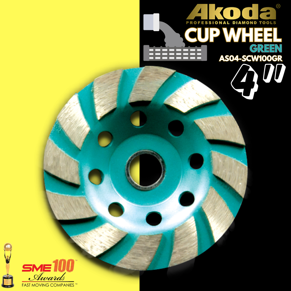 ''AKODA'' DIAMOND CUP WHEELS-GREEN -100-4'' | Shopee Malaysia