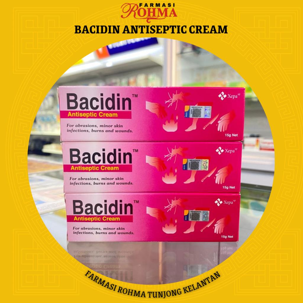 [🔥FARMASI ROHMA🔥] BACIDIN ANTISEPTIC CREAM | Shopee Malaysia