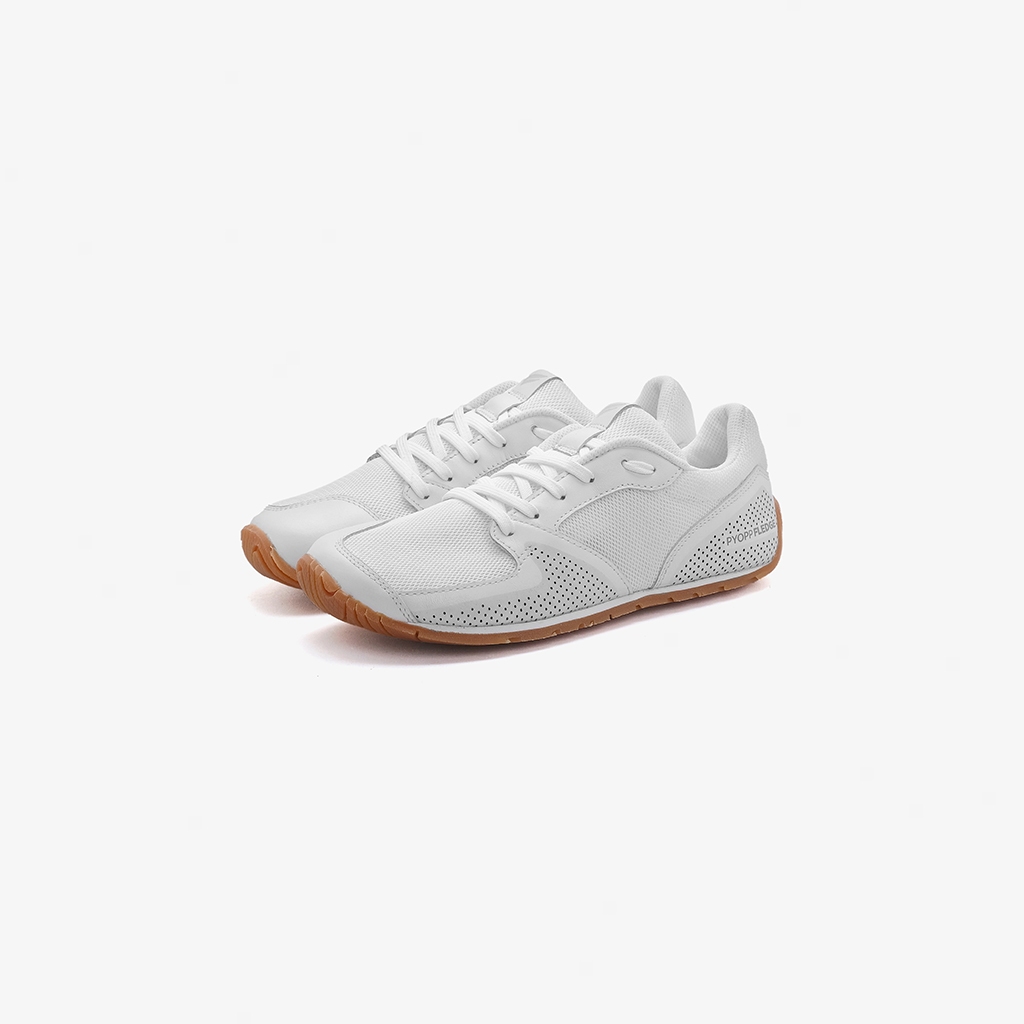 Pyopp Fledge - Day 01 Barefoot Sneakers - White on Gum | Shopee Malaysia