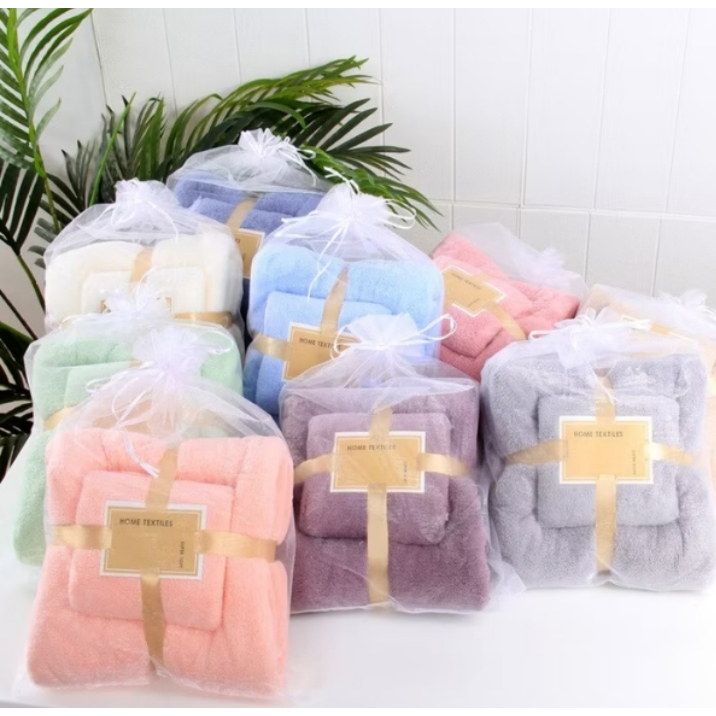 Tuala Premium Besar Super Large Towel 2 In 1 (Bath + Face) | Shopee ...