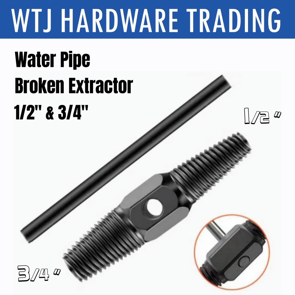 Pipe Extractor 1/2”& 3/4”/ 2 way Pipe Damage screw Extractor Broken Tap ...