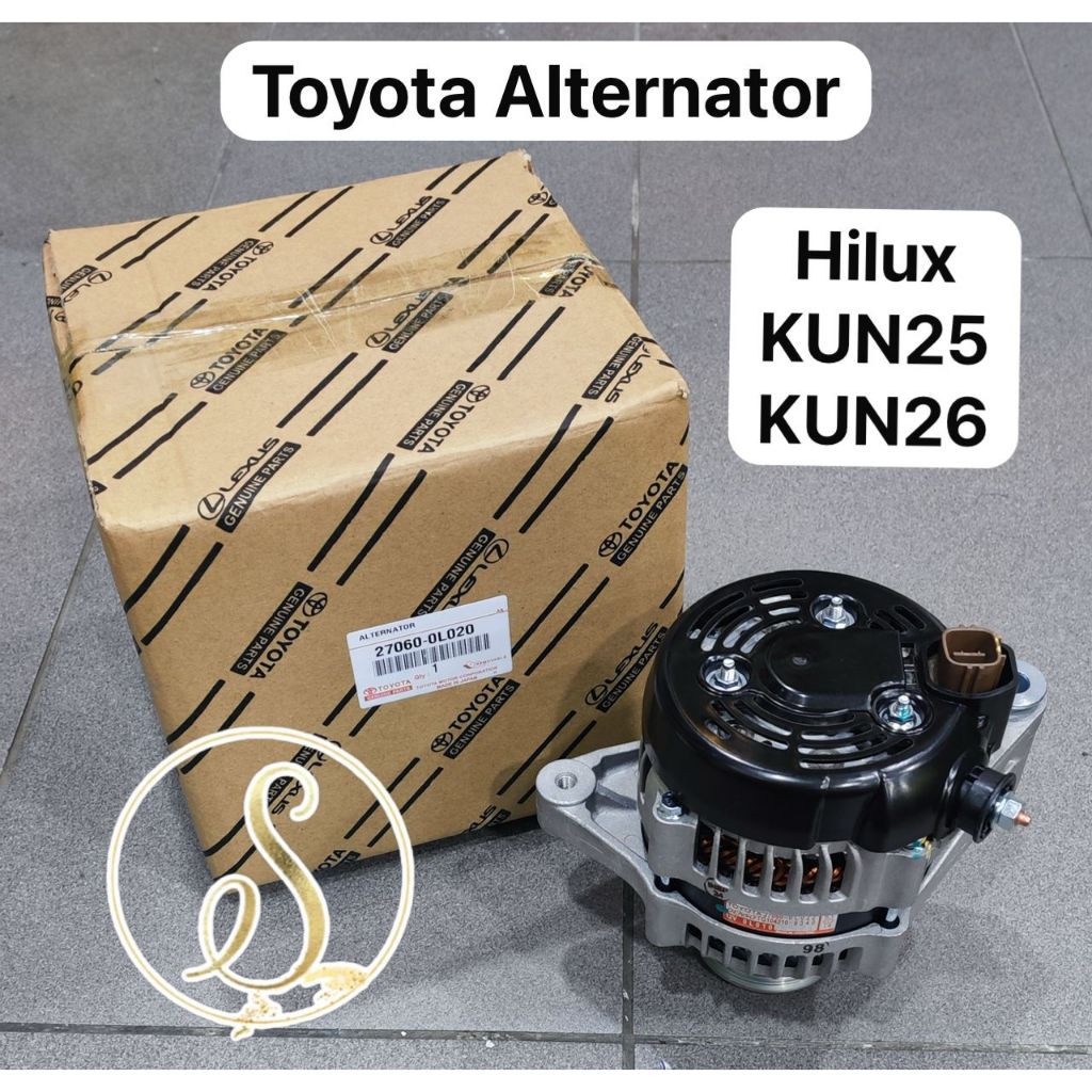 ( 100% ORIGINAL ) TOYOTA HILUX KUN25 HILUX KUN26 ALTERNATOR ( 27060 ...