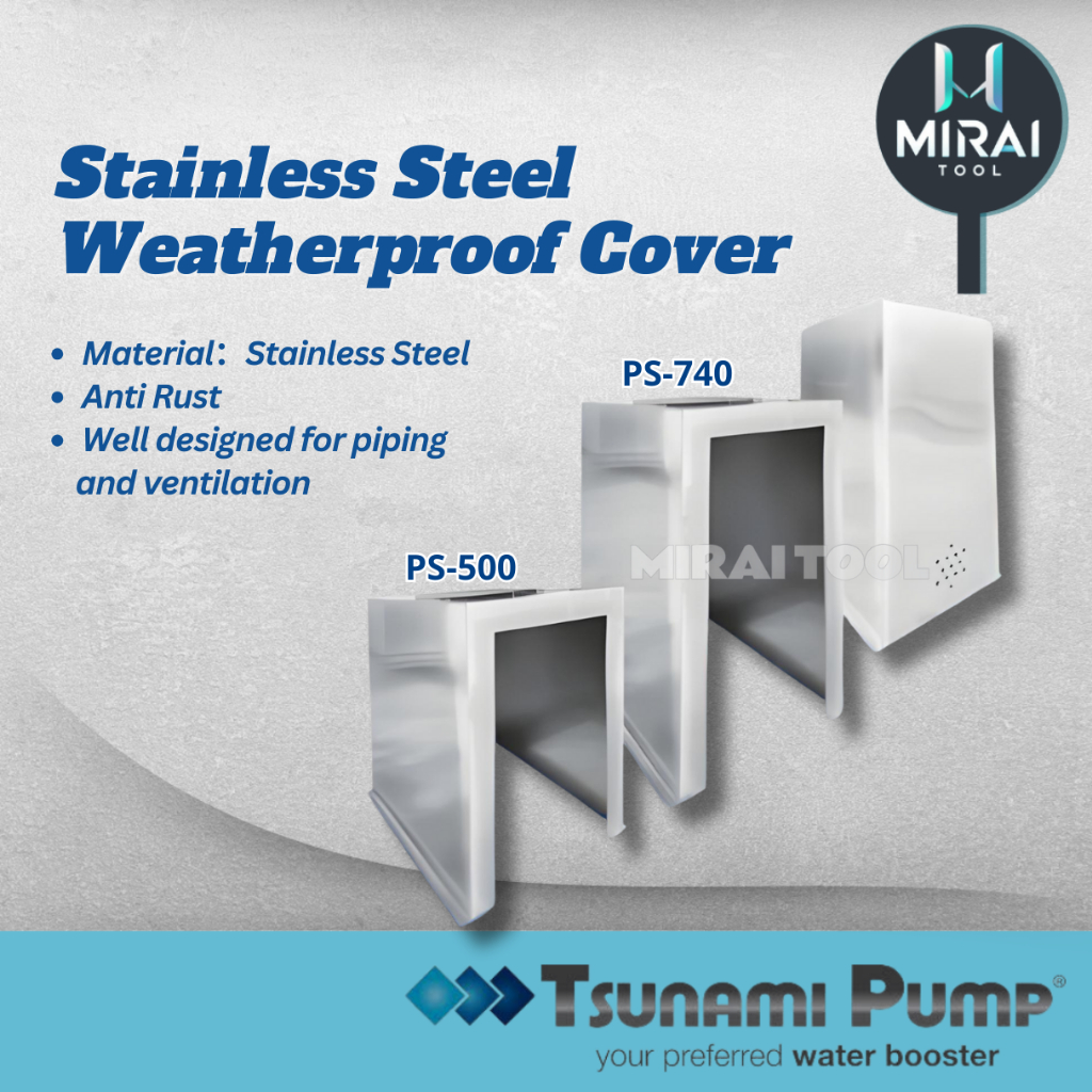 TSUNAMI PUMP Shelter Stainless Steel Cover For Water Pump PS-500 / PS ...