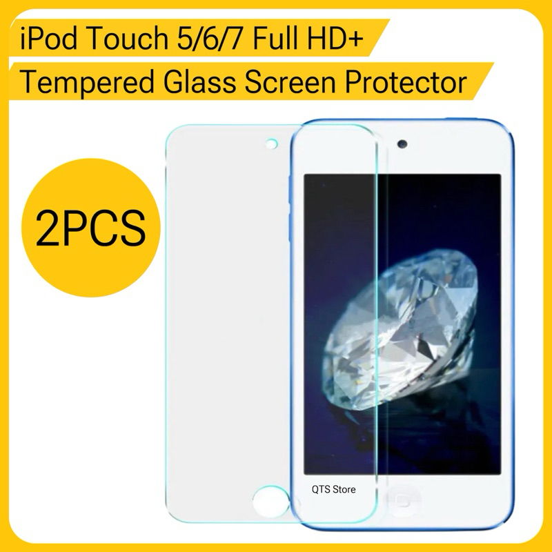 (2PCS) iPod Touch 5 / 6 / 7 2.5D Full Transparent HD Tempered Glass ...