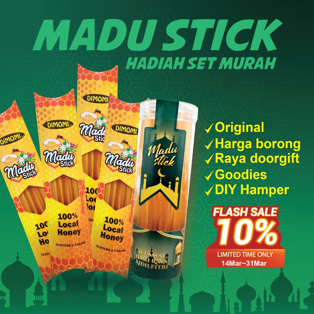 Honey Stick Dimomi Madu Stick Hari Raya Gift Makanan Doorgift Raya ...