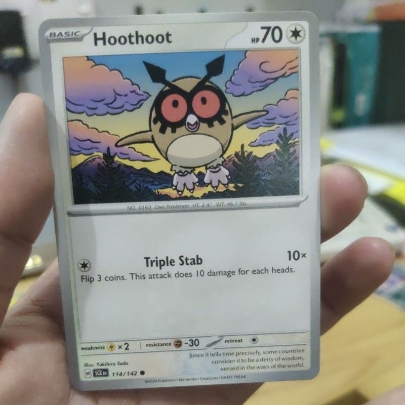 Pokemon TCG Hoothoot Stellar Crown | Shopee Malaysia