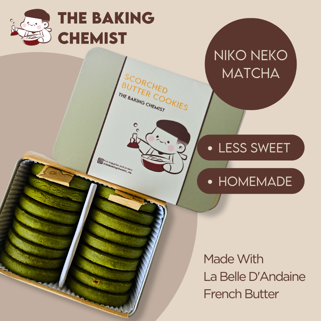 THE BAKING CHEMIST - Matcha Scorched Butter Cookie | Shopee Malaysia